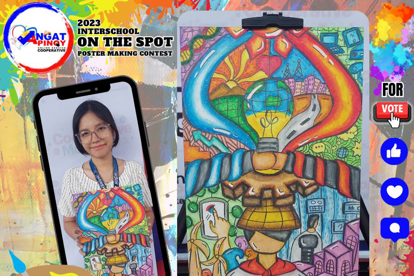 Angat Pinoy Coop Poster Making Contest - morehacademy.com